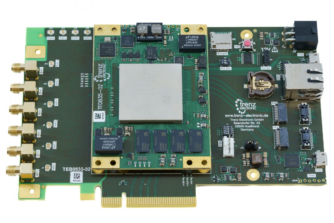 Sundance Technology | SMT835-ZU25DR-1 – PCIe ZynqRF Board • Sundance ...